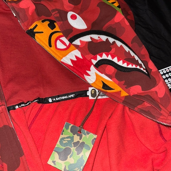 Jackets & Coats | Red Bape Jacket | Poshmark